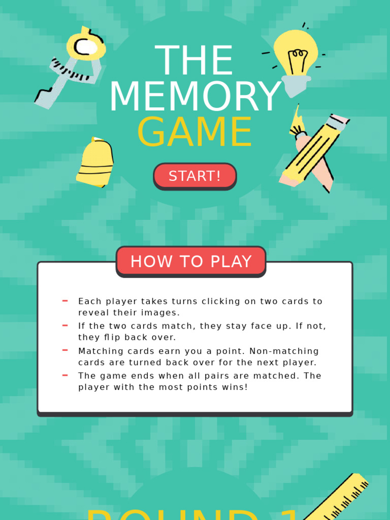Memory Game Rules and Scoreboard | PDF