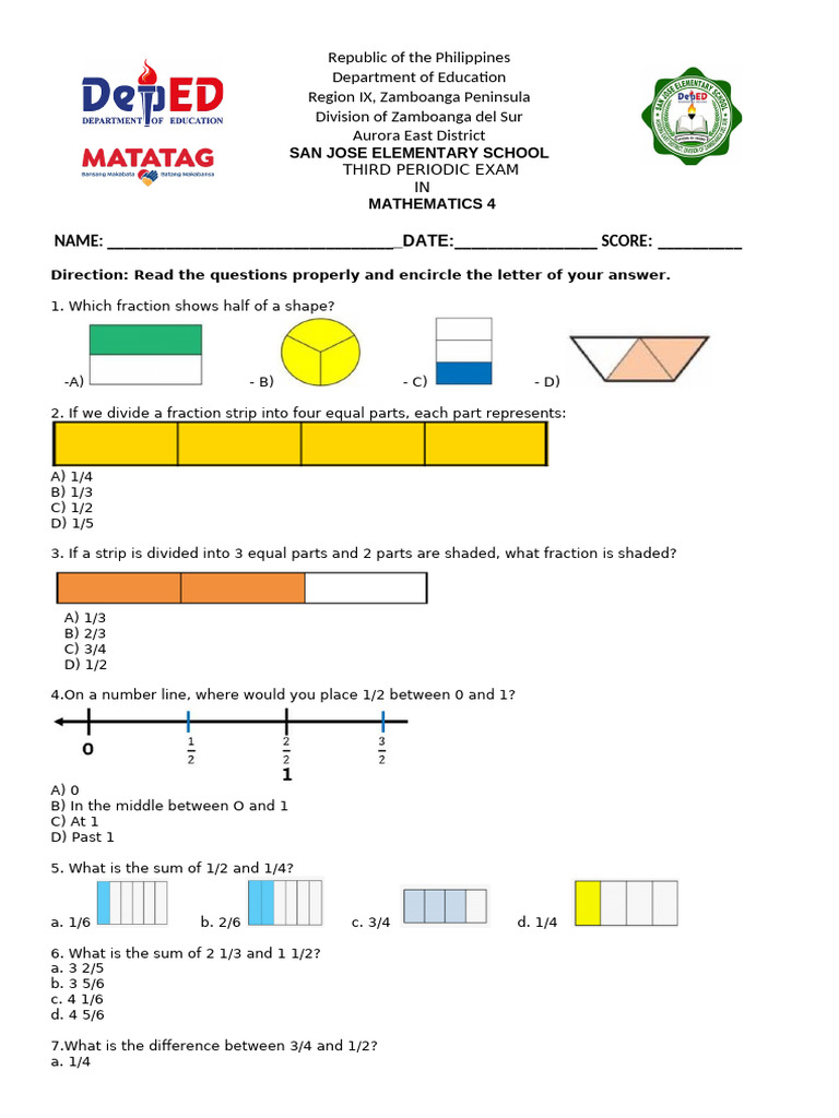 3RD MATATAG-MATHEMATICS 4 | PDF | Geometry | Mathematics