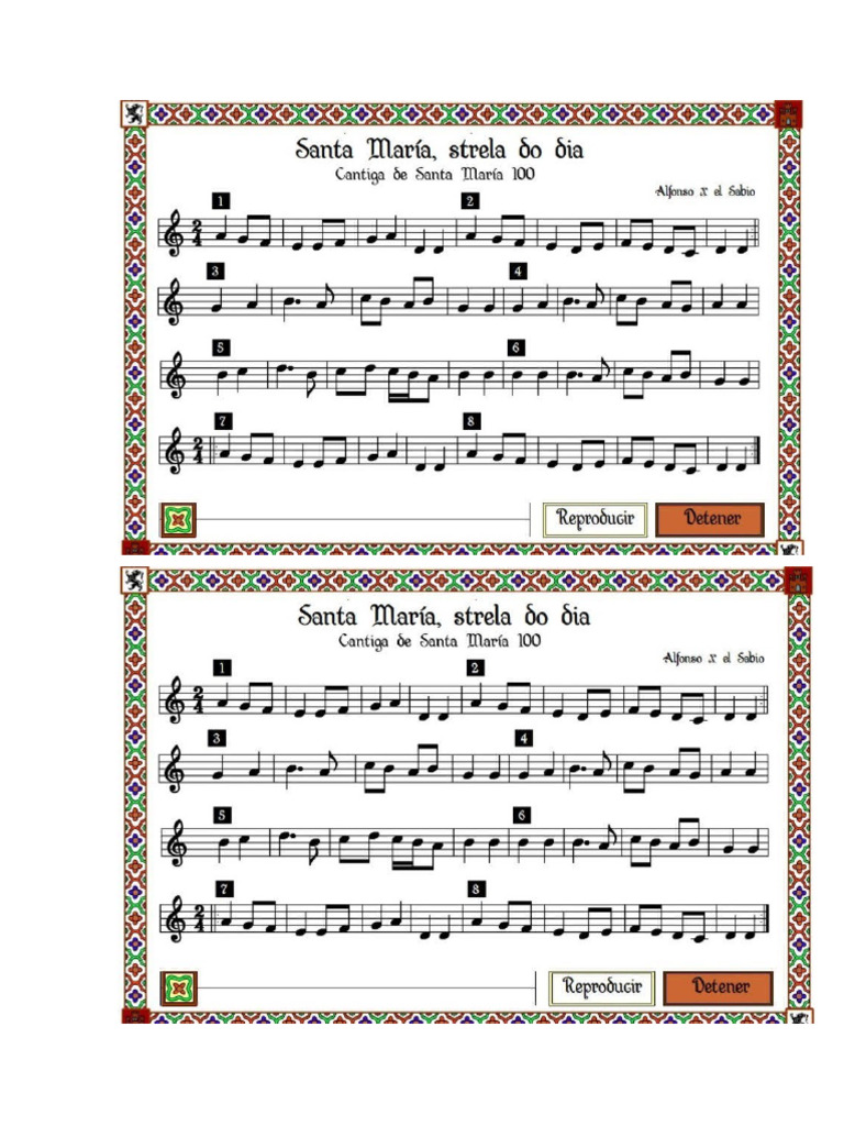 Santa Maria Partitura | PDF