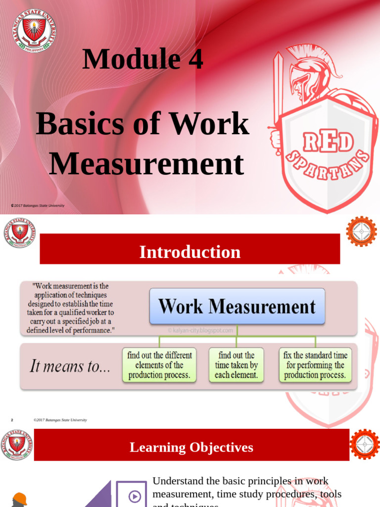 MODULE 4 BASICS OF WORK MEASUREMENT (1) | PDF