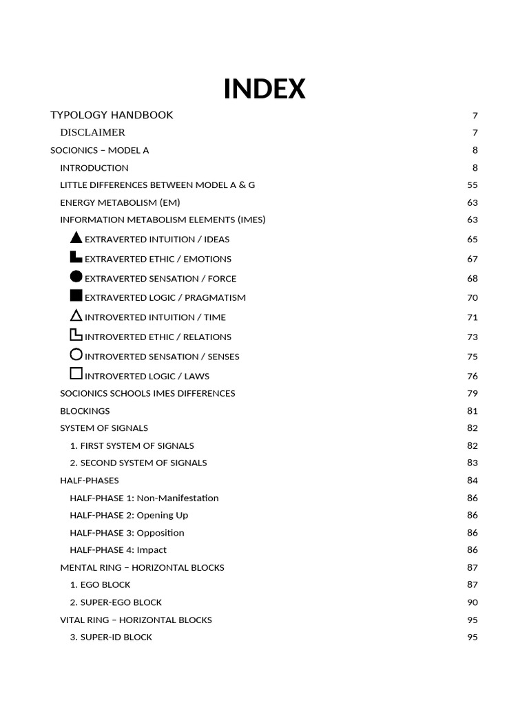 Comprehensive Socionics Typology Guide | PDF | Personality Type ...