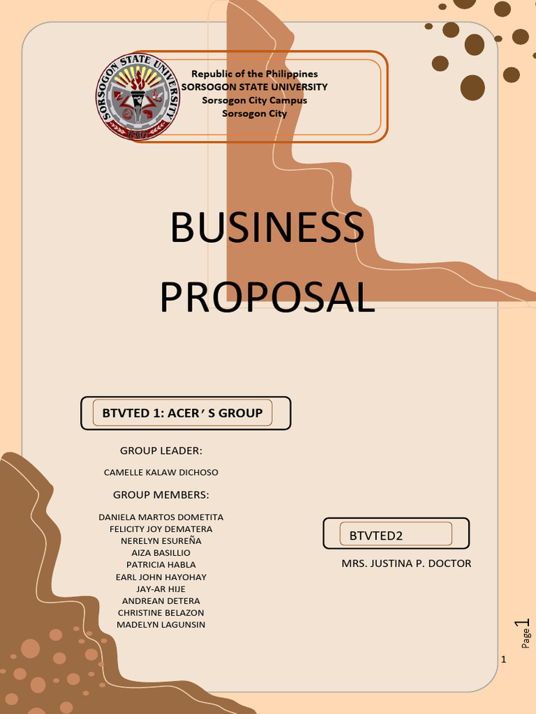 Project Proposal in Afa | PDF | Foods