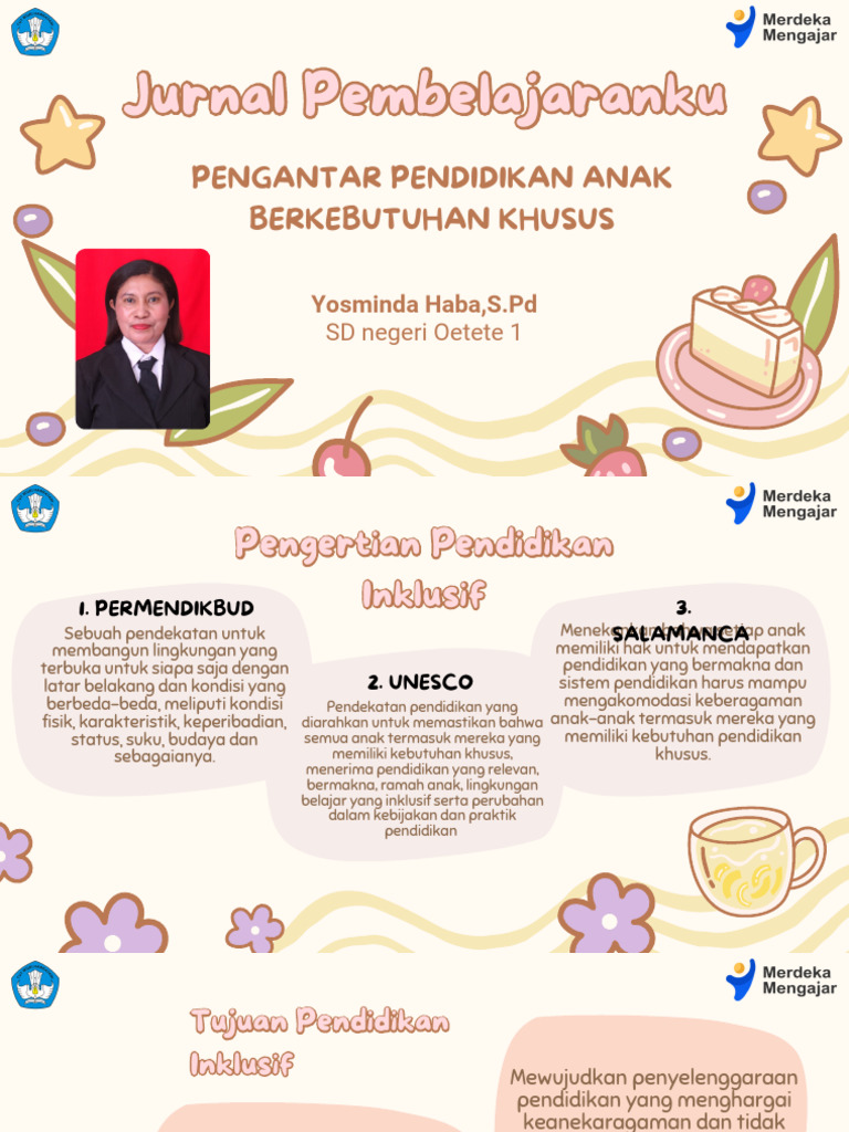 Jurnal Pembelajaranku Pembelajaran Pengantar Pendidikan Anak Berkebutuhan Khusus PDF | PDF