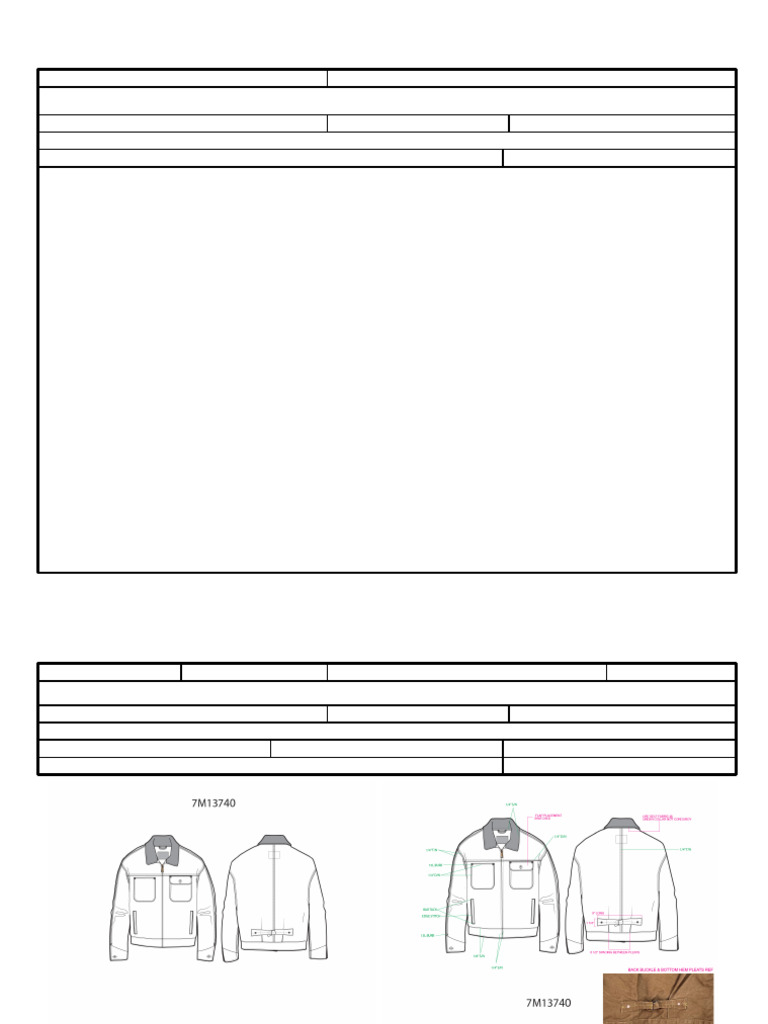 Corduroy Collar Trucker Jacket Details | PDF | Seam (Sewing) | Clothing