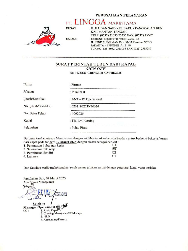 SIGN ON FIRMAN | PDF