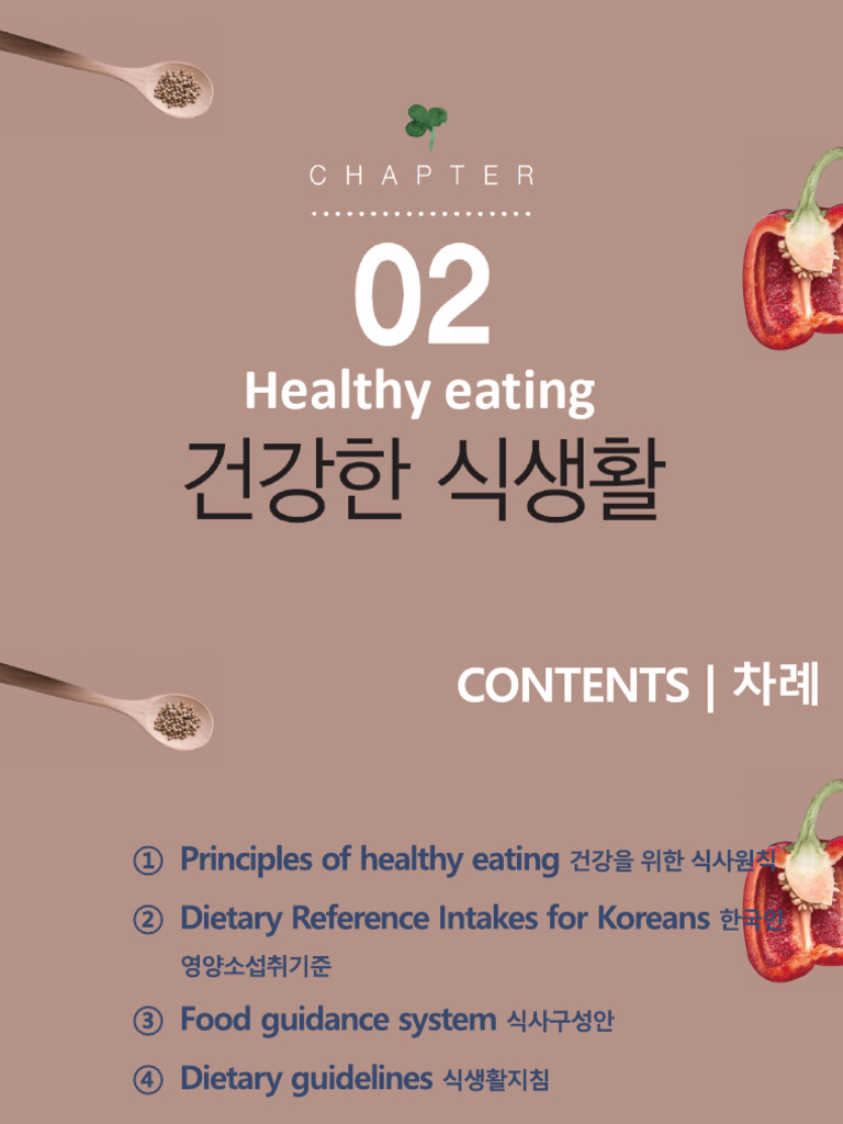 Principles of Healthy Eating Guide | PDF