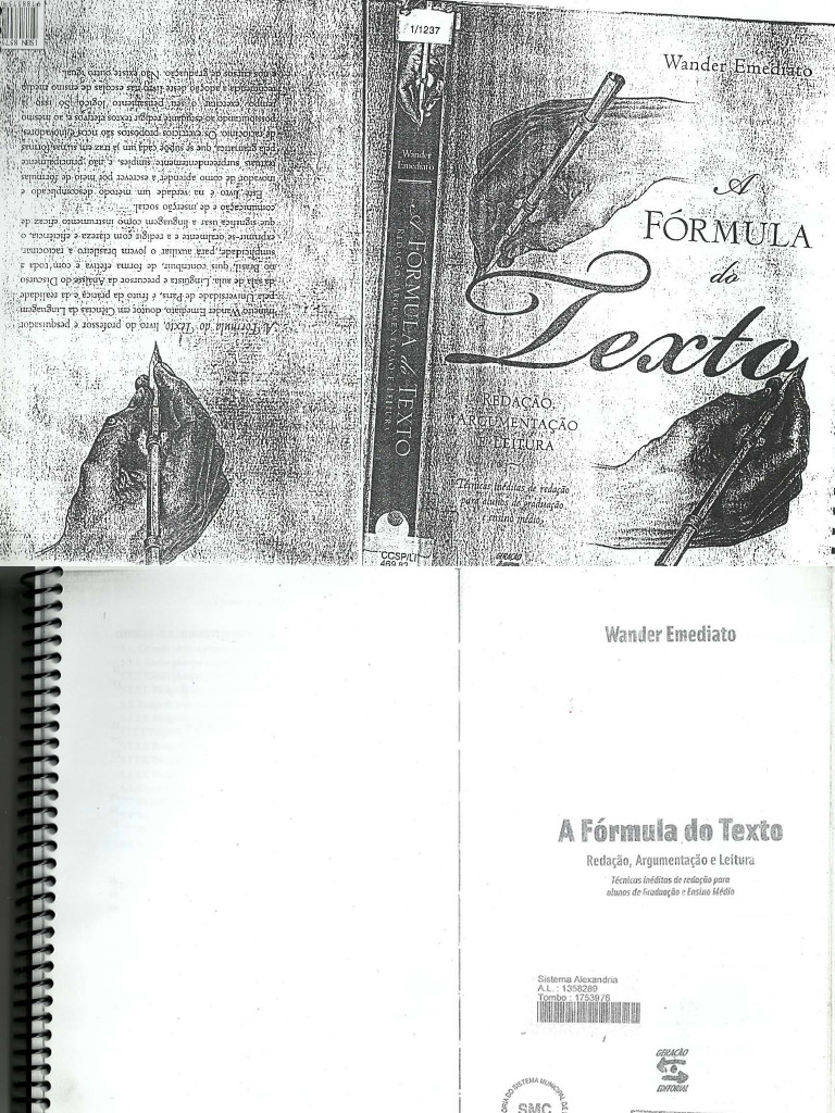 A Fórmula Do Texto - Wander EMEDIATO | PDF