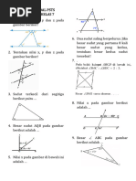 Soal Sudut Penyiku dan Pelurus Kelas 7 | PDF