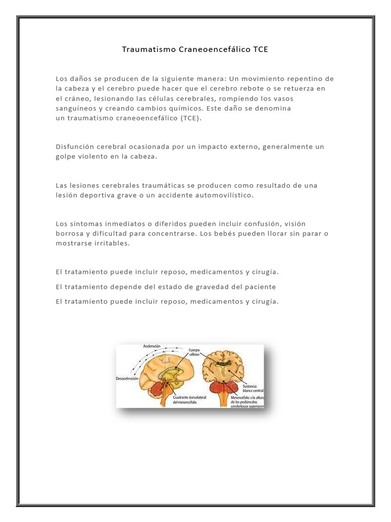 Traumatismo Craneoencefálico TCE | PDF