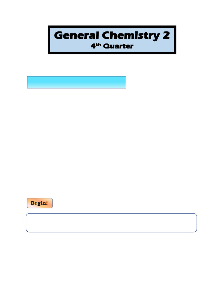 Gen Chem 2 4th Quarter Reaction Rates | PDF | Reaction Rate | Chemical ...