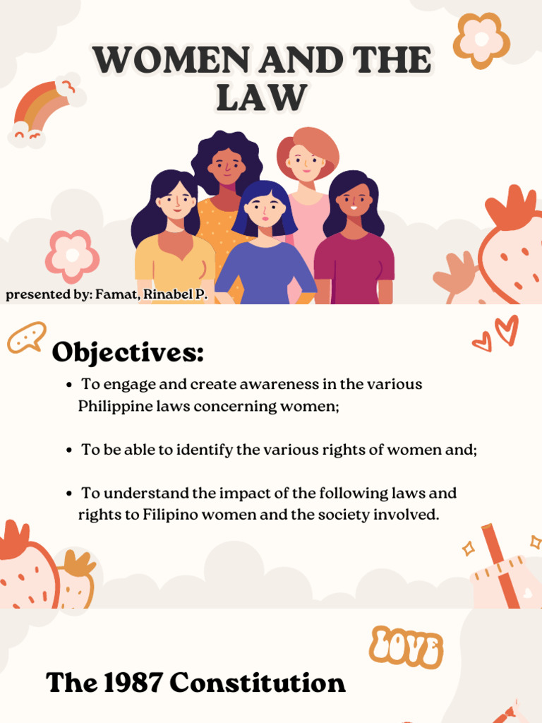 Philippine Laws on Women's Rights | PDF | Woman | Governance