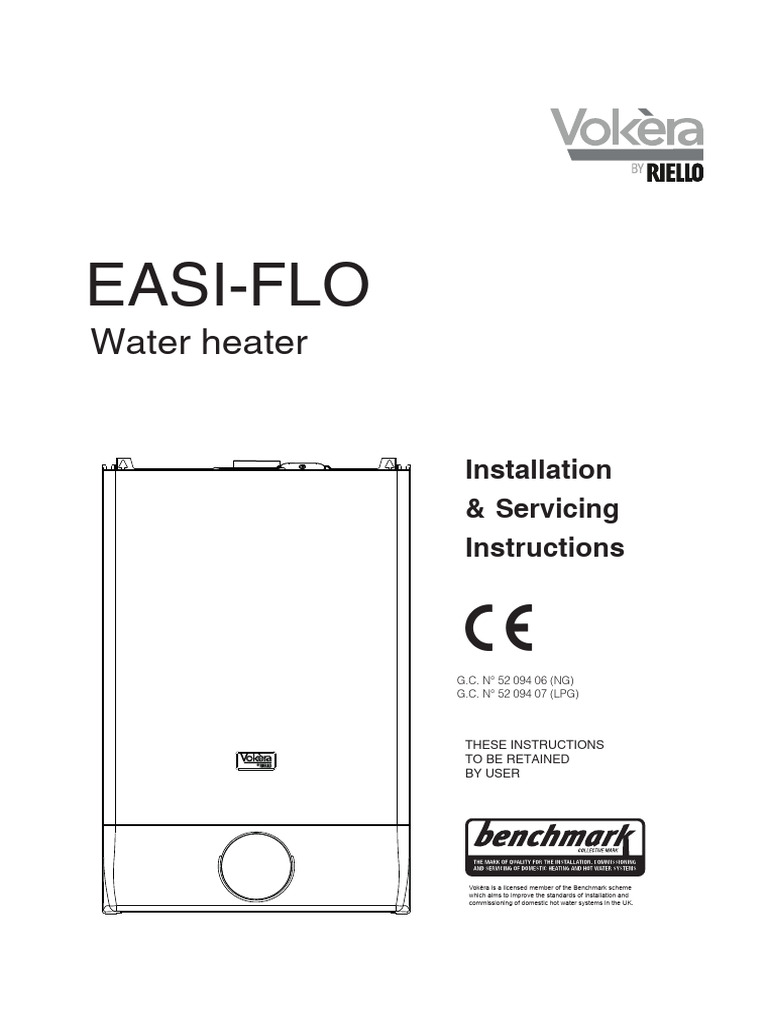 easi-flo-installation-and-servicing | PDF | Water Heating | Thermostat