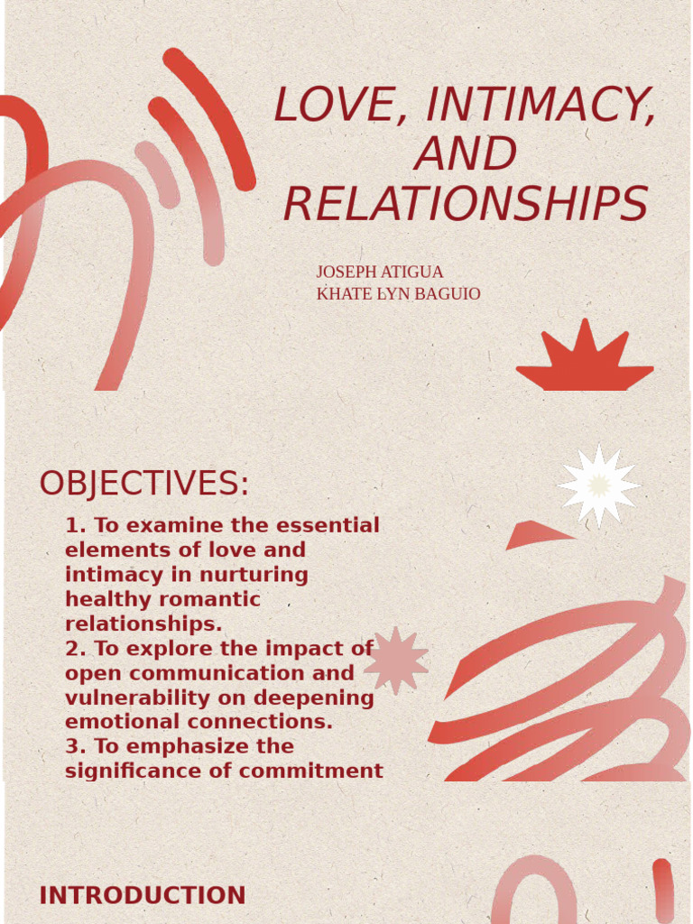 Building Healthy Relationships: Love & Intimacy | PDF | Intimate ...