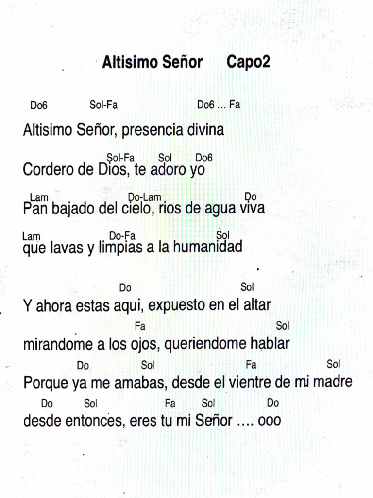 Altisimo Senor | PDF