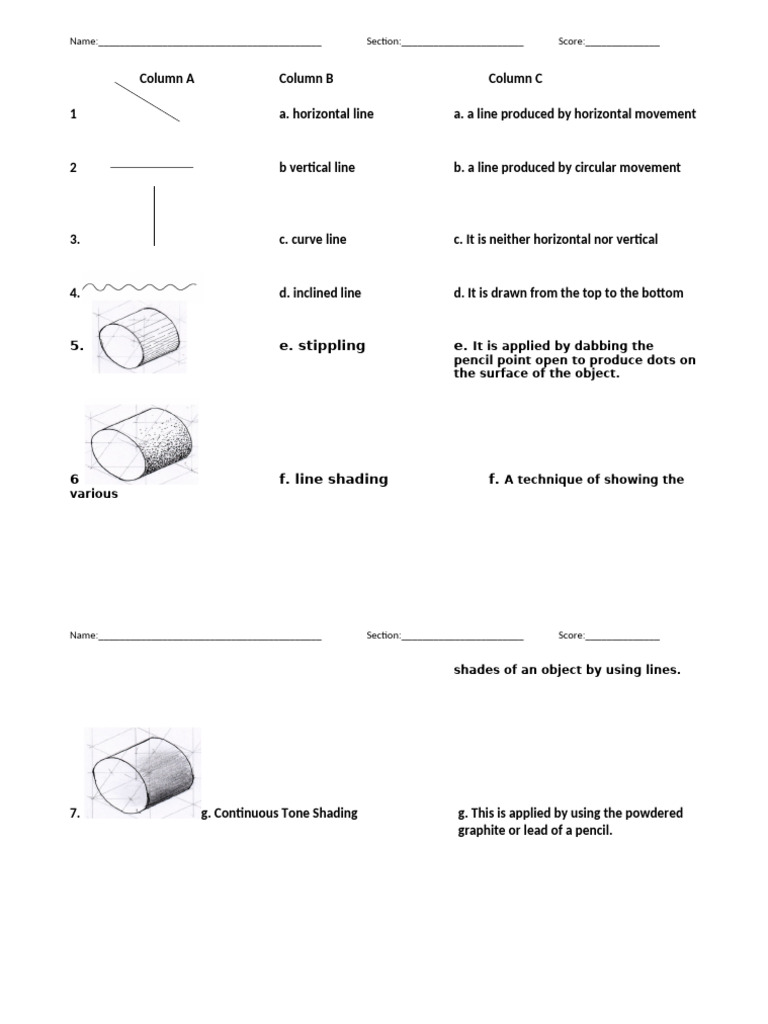 Types of Line Techniques Explained | PDF