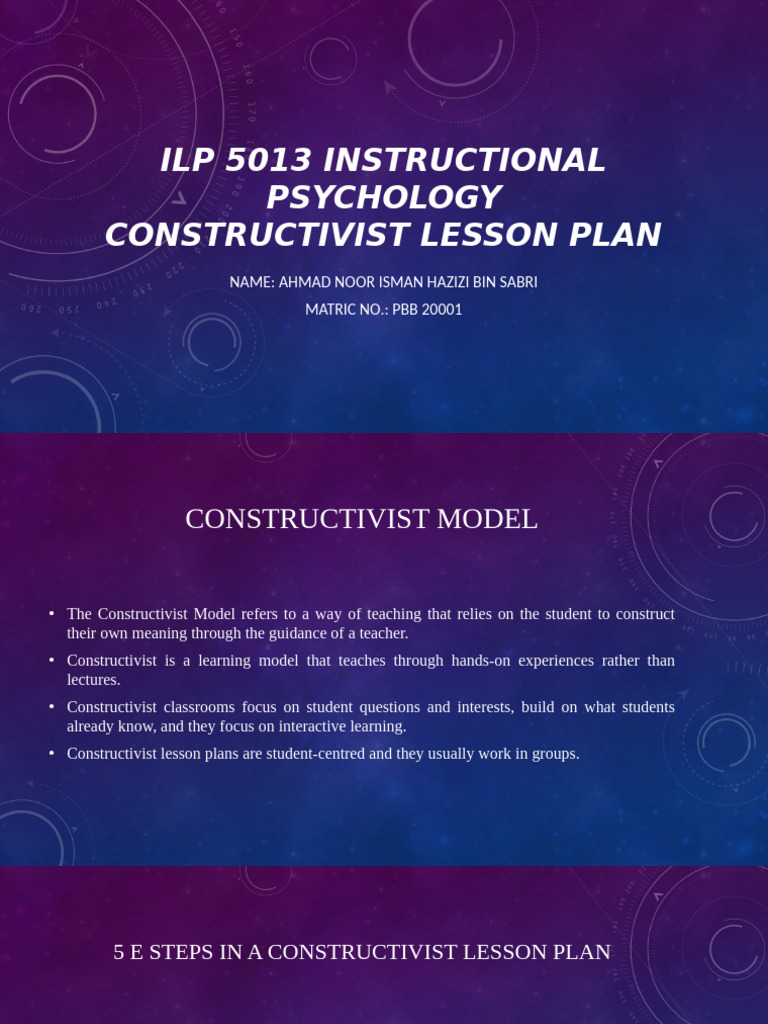 Constructivist Lesson Plan | PDF