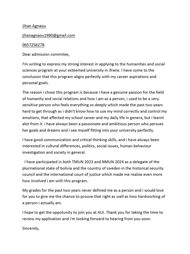 Jiji Motivation Letter | PDF