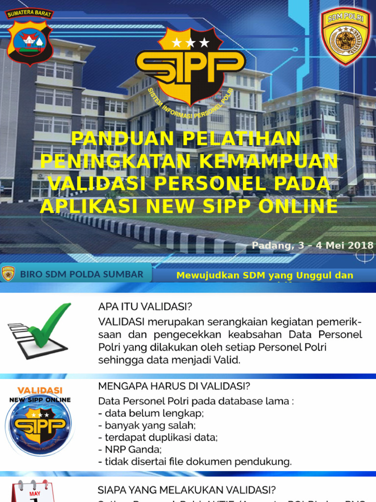 MATERI SIPP VALIDASI | PDF