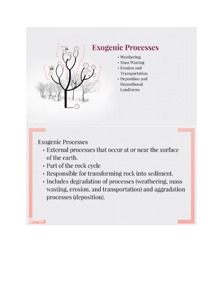 Lesson 4 Exogenic Process | PDF