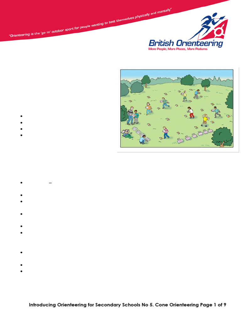 Cone Orienteering Exercises | PDF | Map