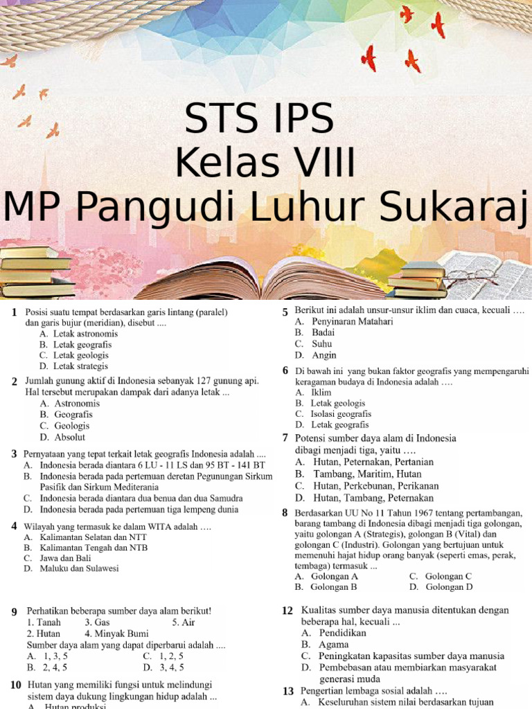 STS IPS Kelas 8 | PDF