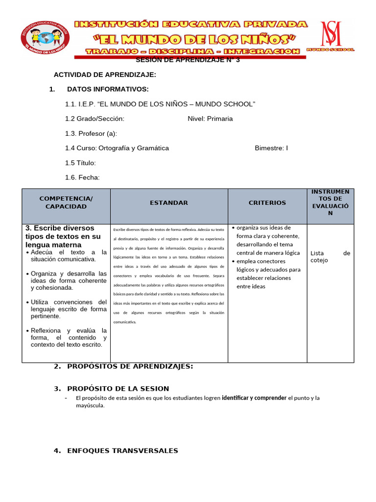 El Punto y La Mayuscula | PDF | Comunicación humana | Lingüística