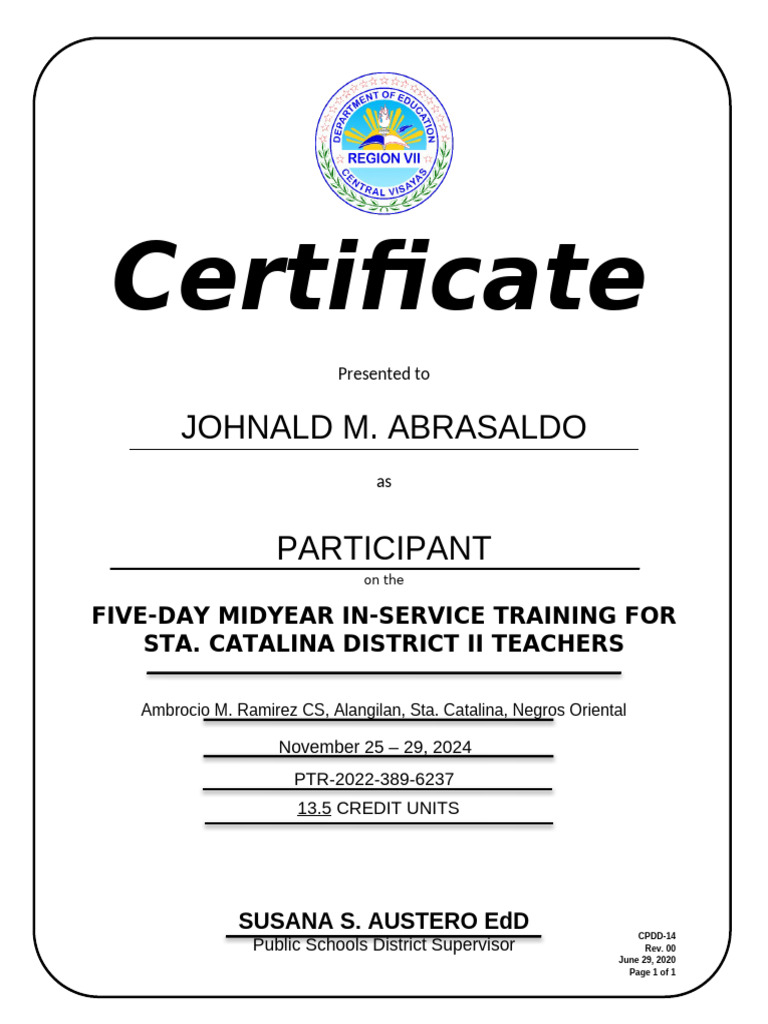 Certificate Participation FOR PRINTING | PDF