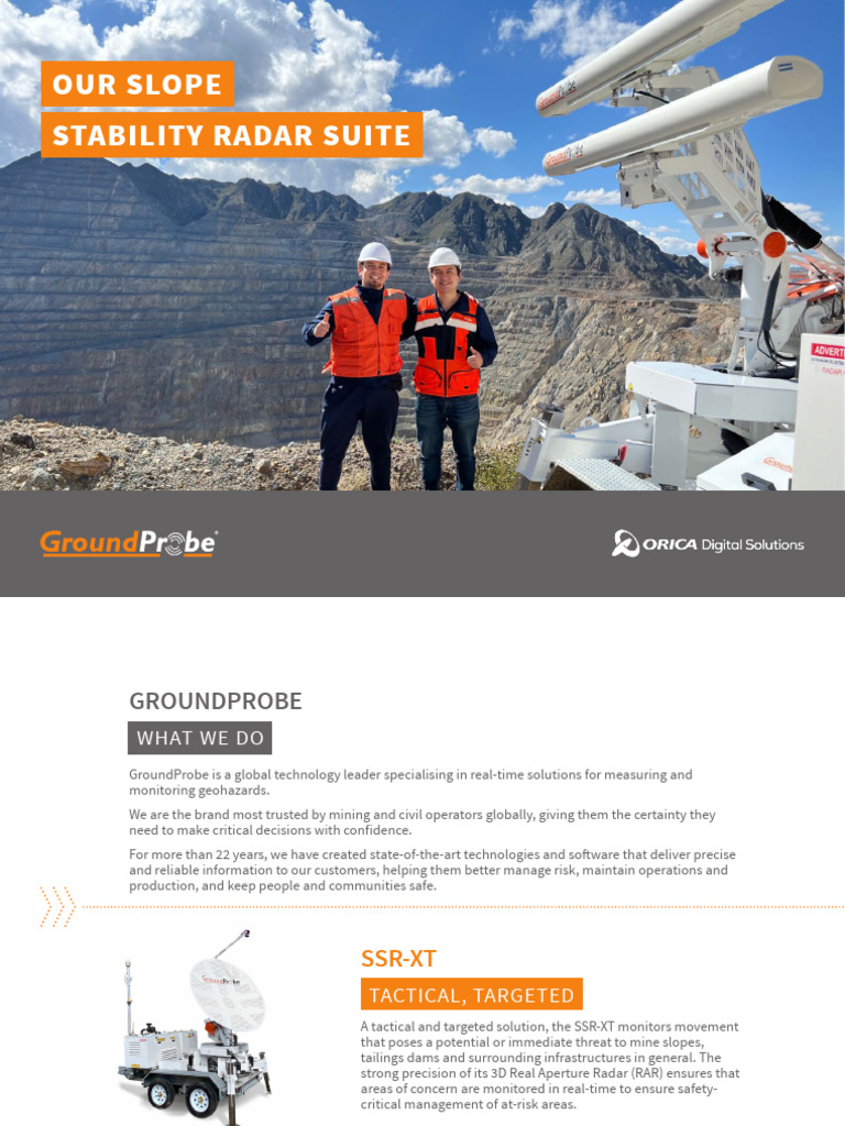 GroundProbe Radar Solutions Overview | PDF | Radar | Image Resolution