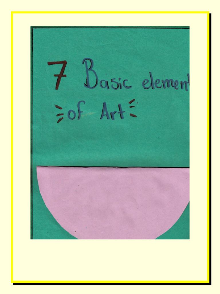 7 Basic elements of art | PDF