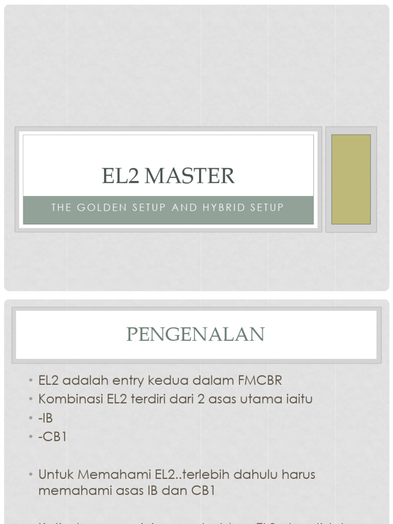 El2 Master | PDF