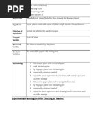 Paper Airplane Flight Experiment Report | PDF | Experiment | Scientific ...