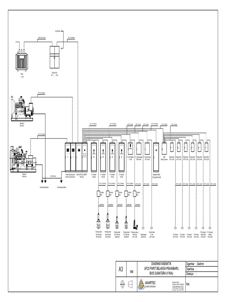 Diagram Skematik Riau Revisi | PDF | Electric Power | Electrical ...