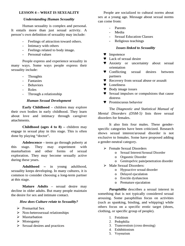 Understanding Human Sexuality Basics | PDF | Human Sexuality | Mental ...