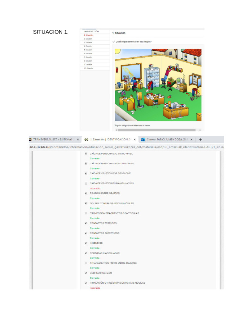 Riesgos y Situaciones Fabiola Mendoza | PDF