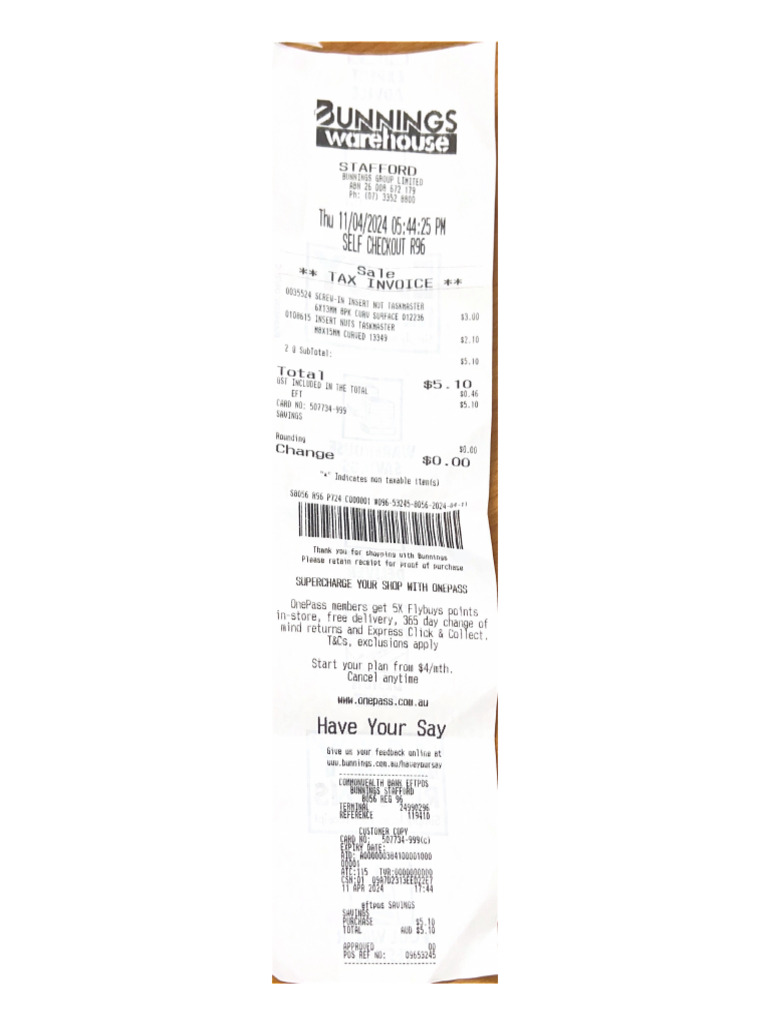 Insert Nuts From Bunnings | PDF