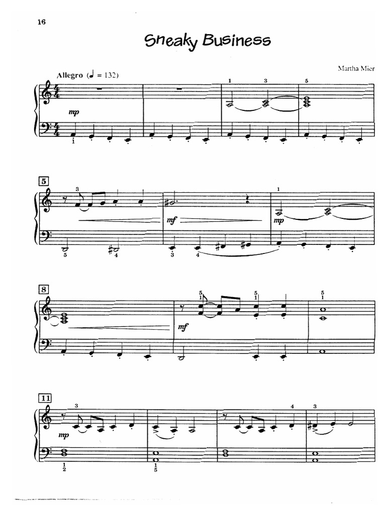 Martha Mier Jazz Rags and Blues Book 1 PDF | PDF