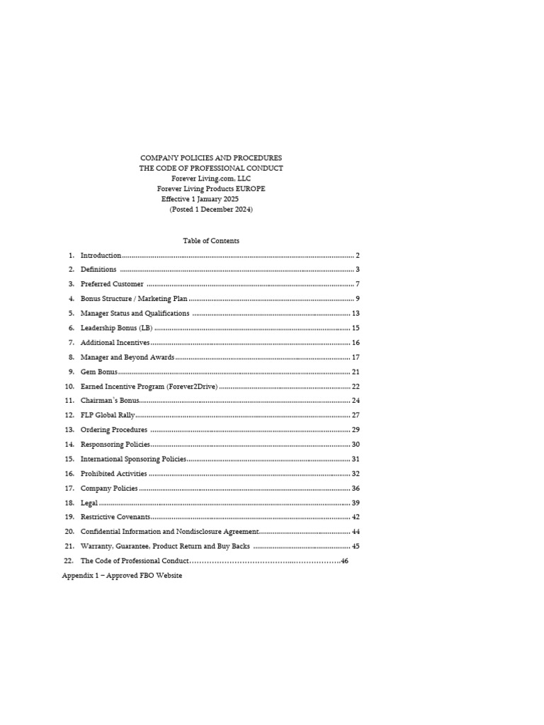 Company Policy ENG 241129 | PDF | Retail | Pricing