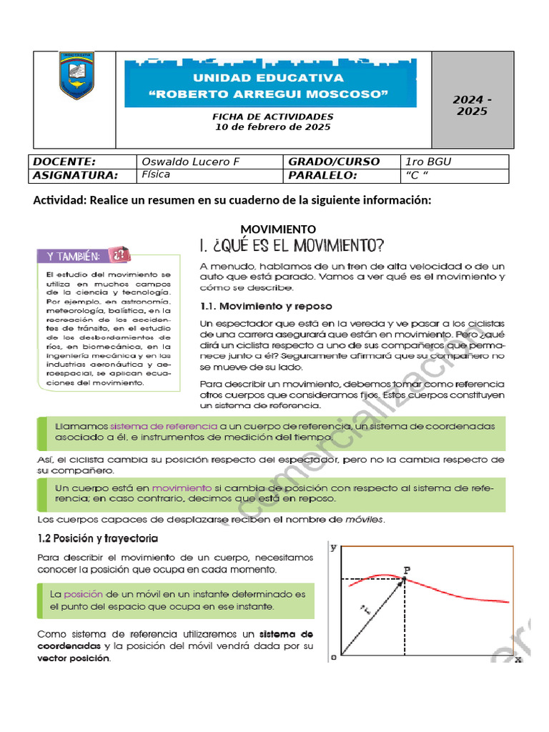 10-02-2025 1ro BGU C Física | PDF