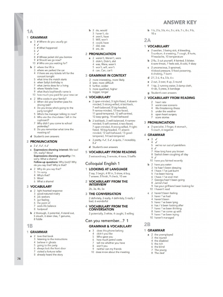 English File 4th Ed Upper Intermediate Workbook Keys Flipbook by Elena ...