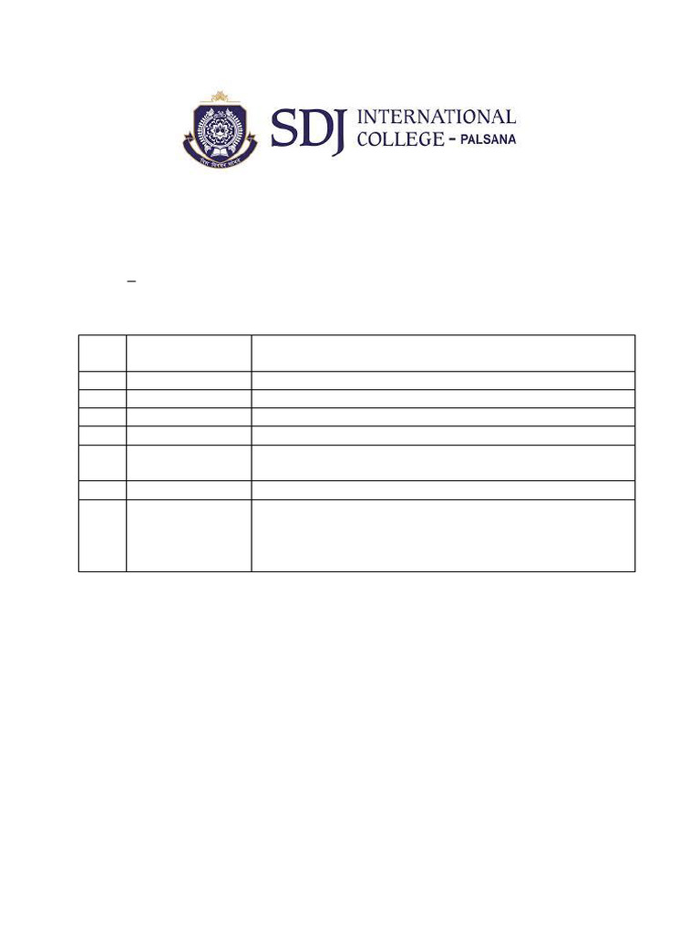 Schedule of TYBCA PROJECT AND SEMINAR | PDF