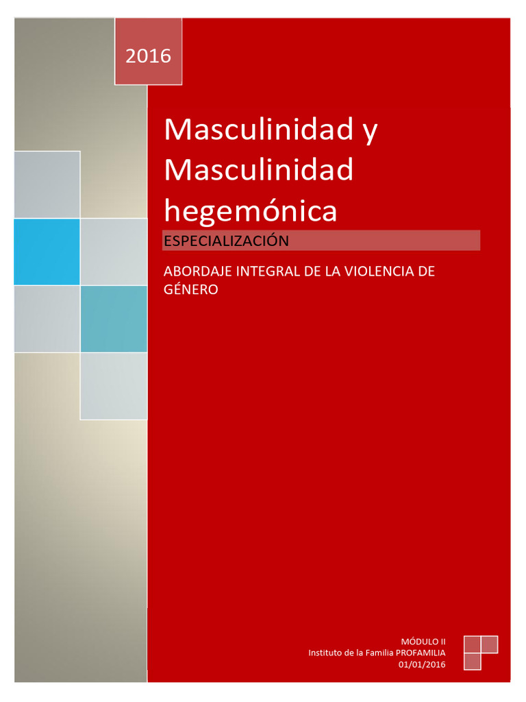 Modulo 2 | PDF | Masculinidad | Estudios de género