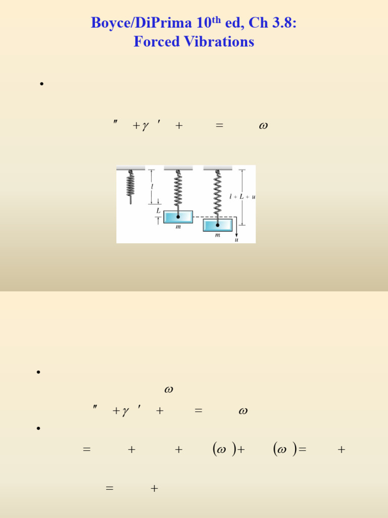 Boyce DE 10e PPT ch03 8 FINAL | PDF | Resonance | Damping