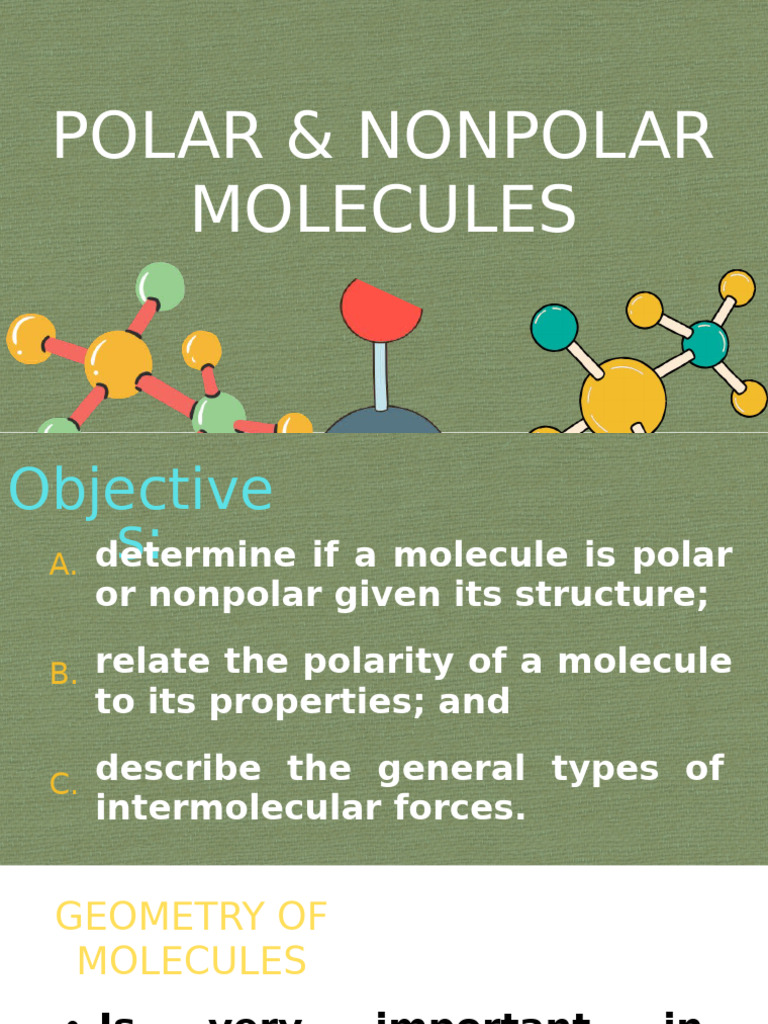 Understanding Polar and Nonpolar Molecules | PDF