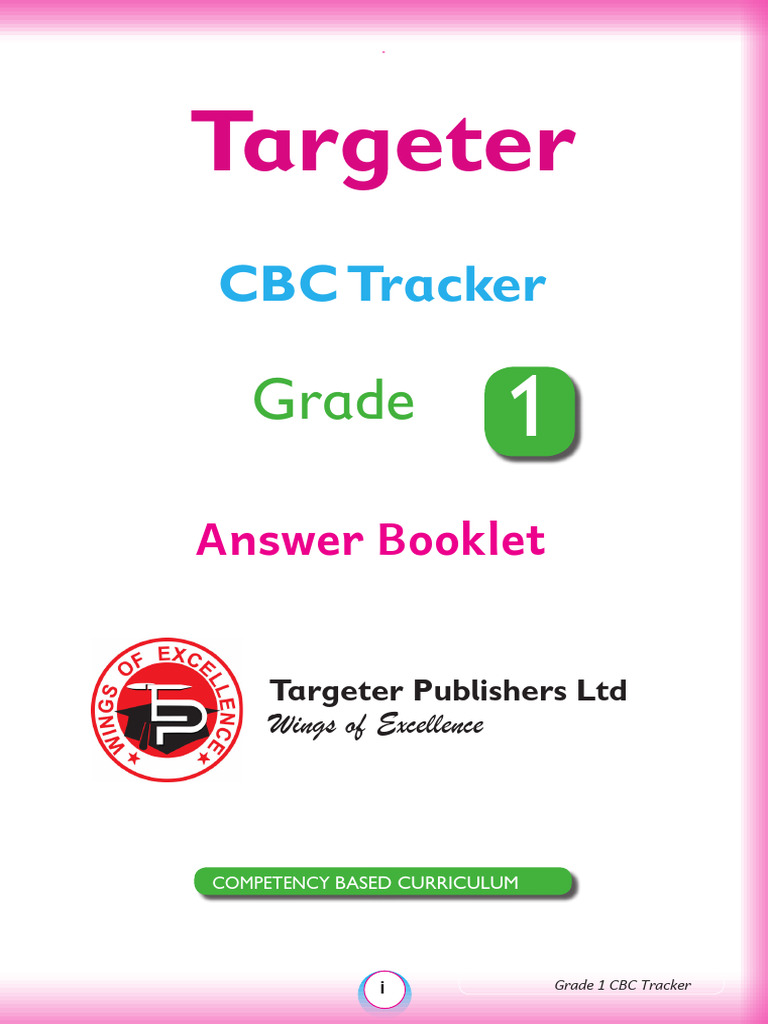 Grade 1 CBC Tracker Activities PDF | PDF