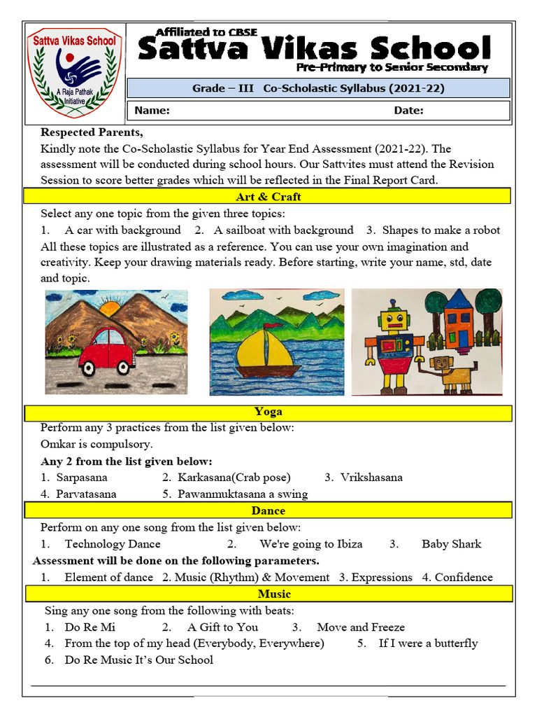 Primary School Syllabus | PDF
