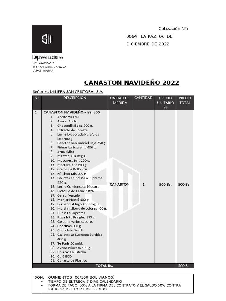 Canaston de 500 - 2 | PDF