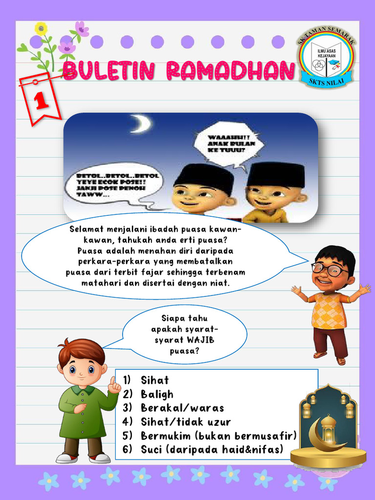 BULETIN RAMADHAN Bil 1 | PDF
