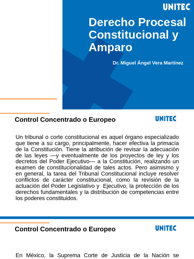 4 Control Concentrado o Europeo | PDF | Constitución | Judicaturas