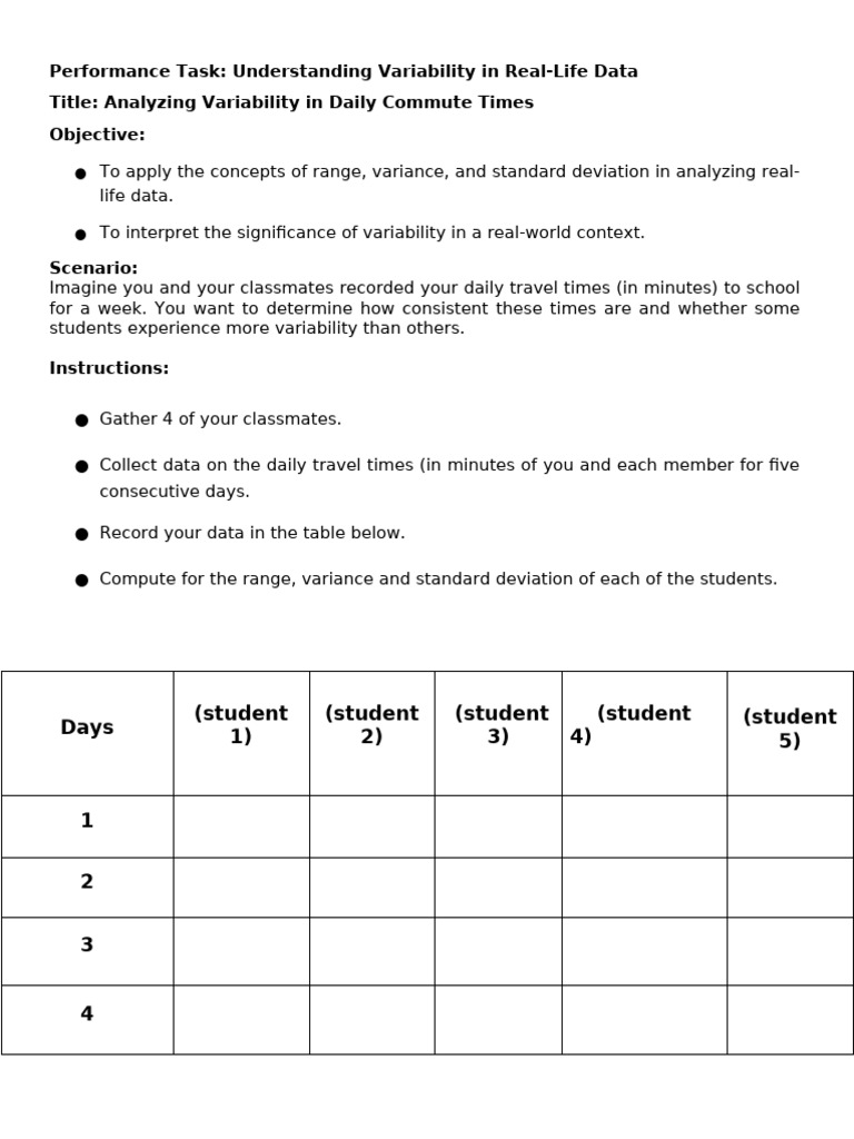 PT1 Variability | PDF