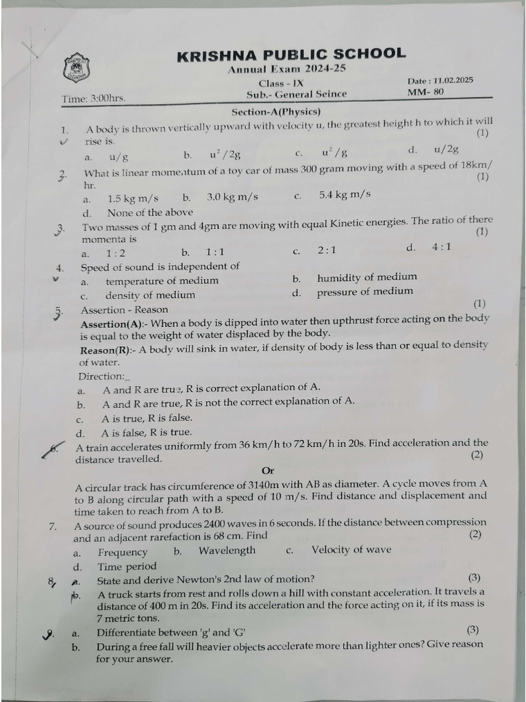 Science - Class 9th | PDF